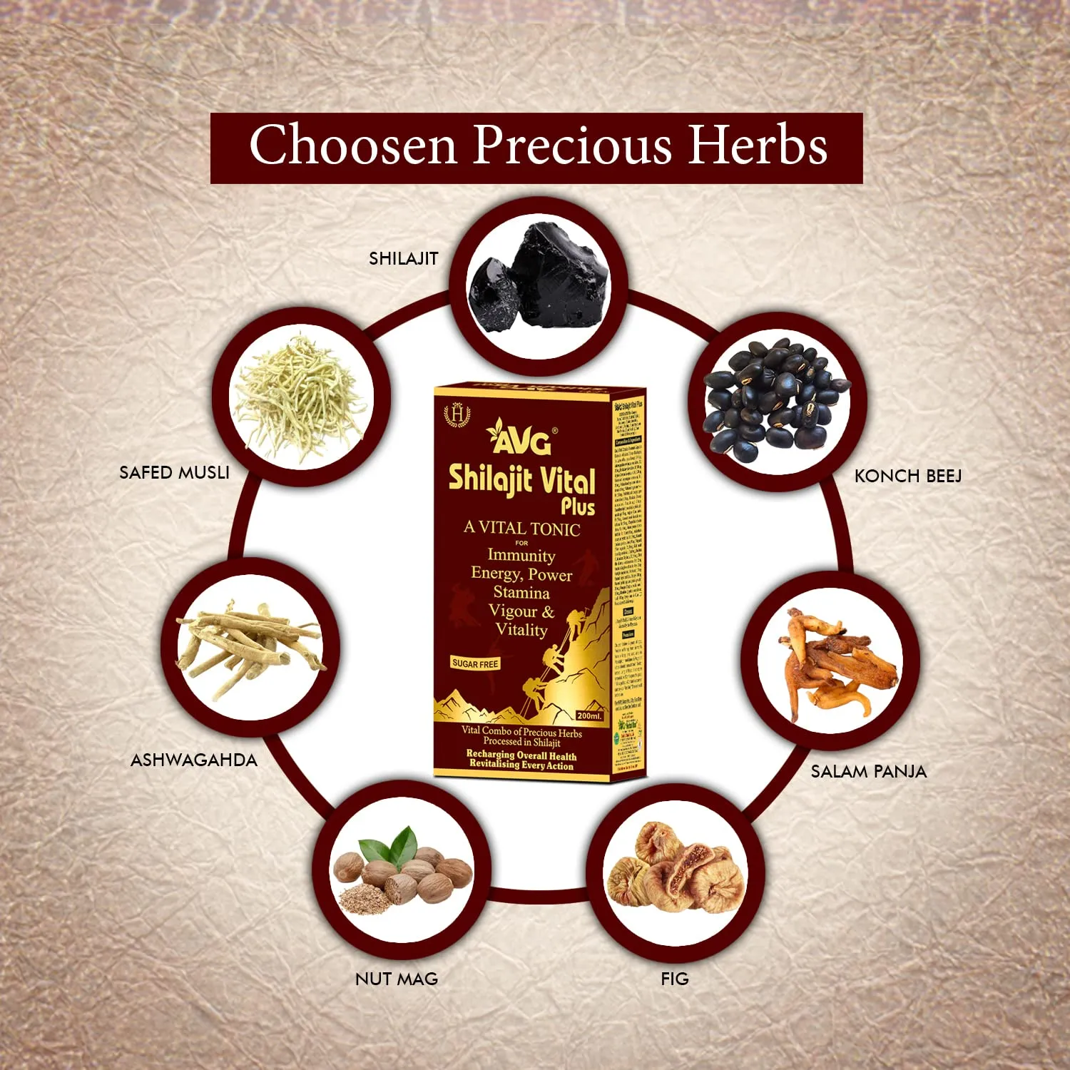 AVG Health Organics SJ Vital Plus Tonic Sugar-Free