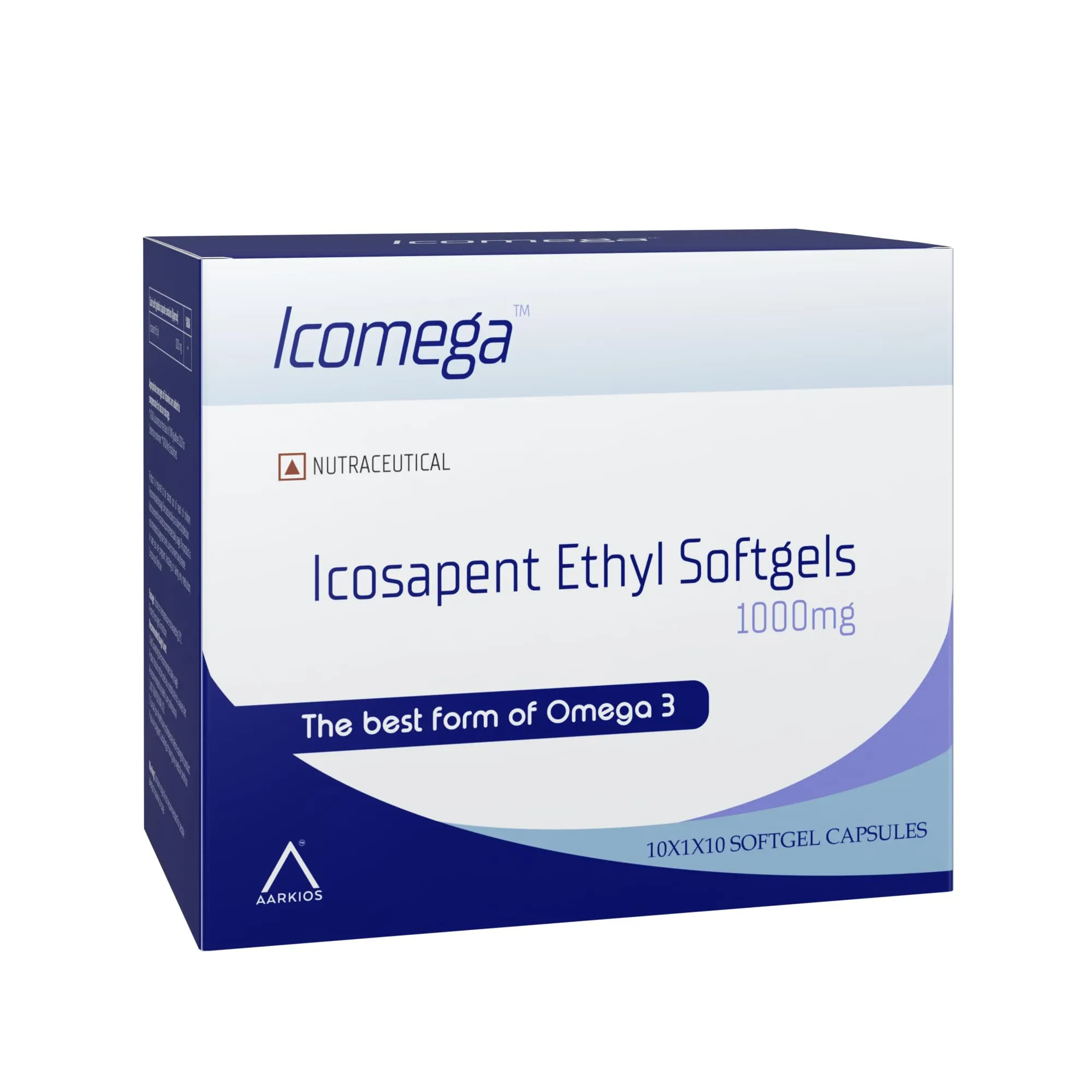 Aarkios Icomega (Icosapent Ethyl Softgels 1000mg)