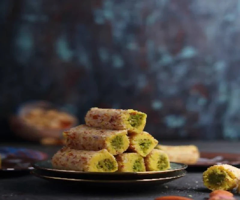Almond House Badam Kesar Roll