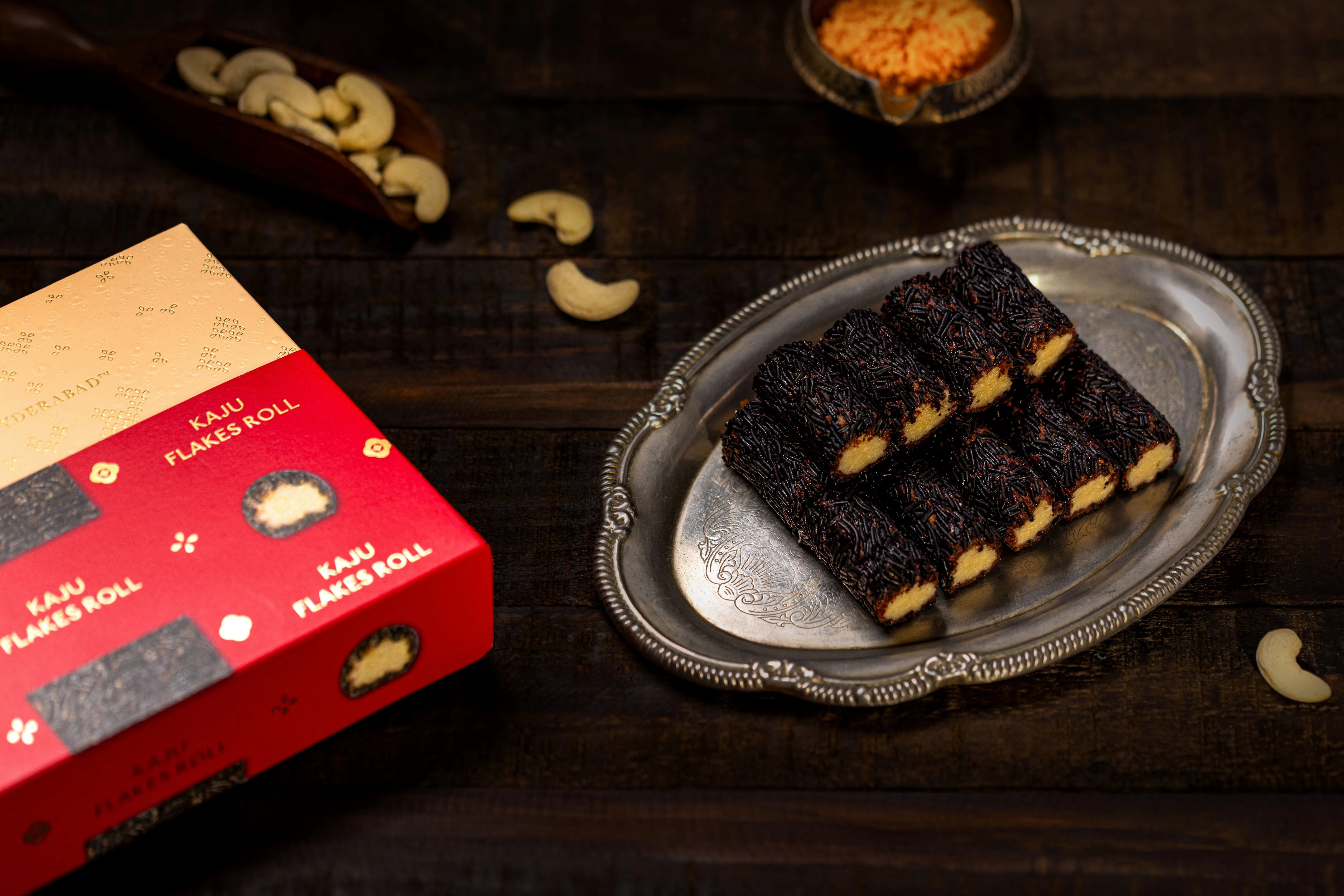 Almond House Kaju Flakes Roll (MAP) | The Desi Food