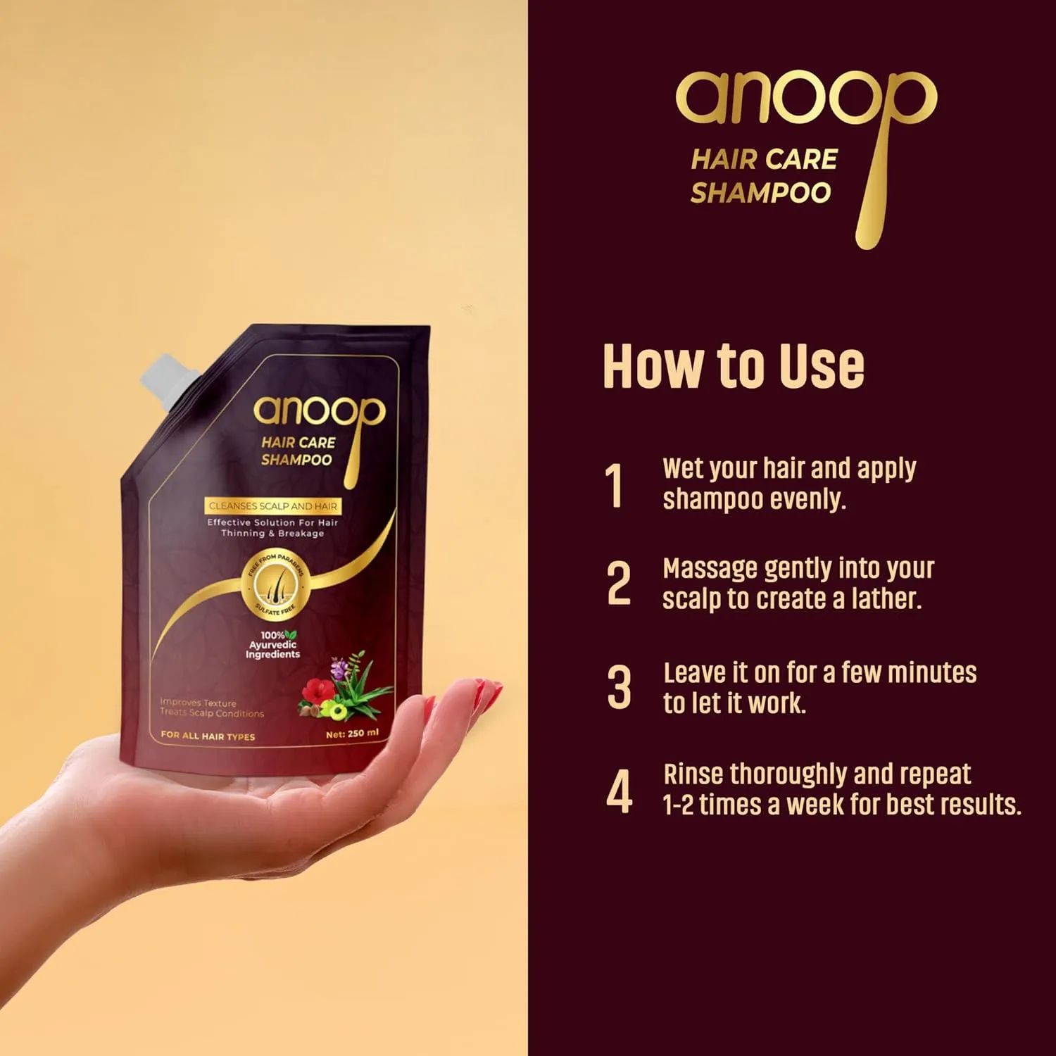 Anoop Hair Care Shampoo