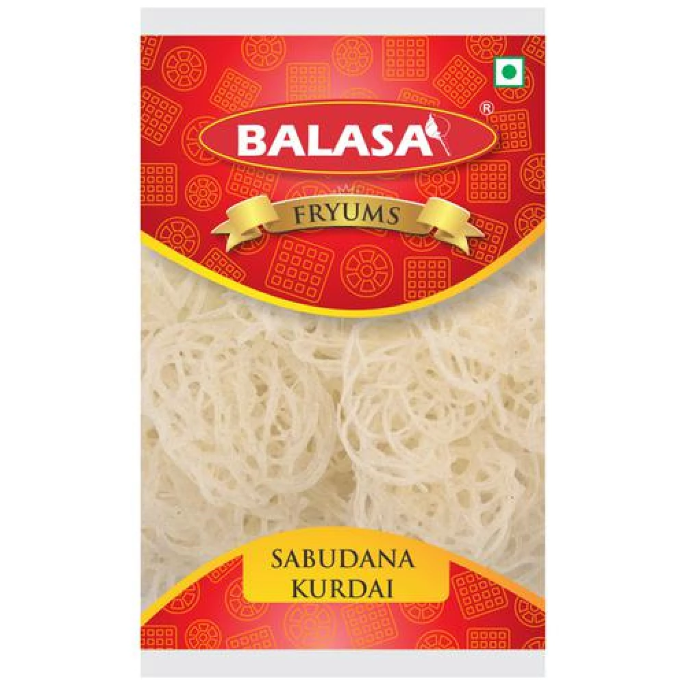 Balasa Sabudana Kurdai Papad/Fryums - Crispy|Delivery To 80+ Countries