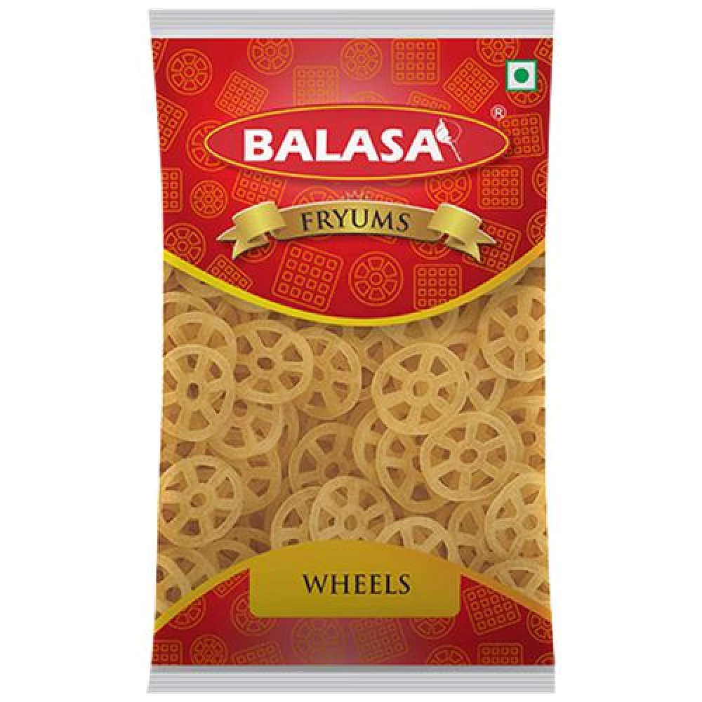 BALASA Wheel Fryums - Crispy | The Desi Food