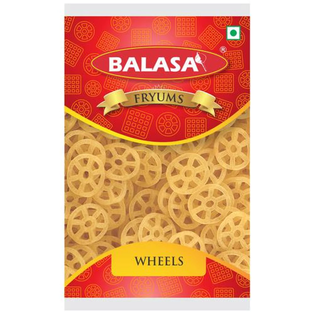 BALASA Wheel Fryums - Crispy | The Desi Food