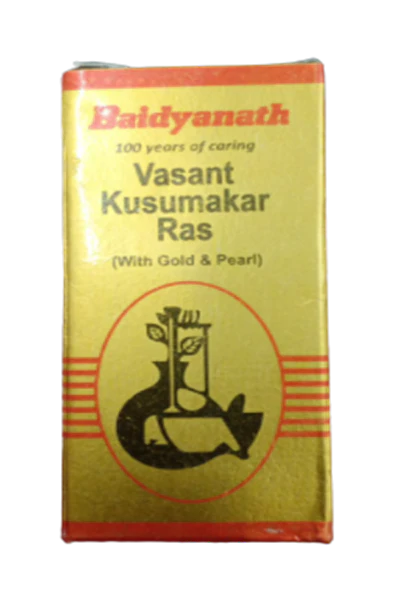 Baidyanath Basant- Vasant Kusumakar Ras with Gold and Pearl