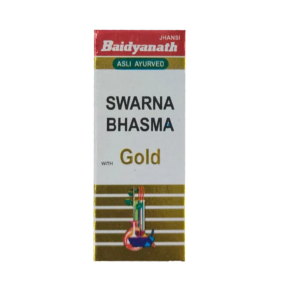 Baidyanath Jhansi Swarna Bhasma with Gold