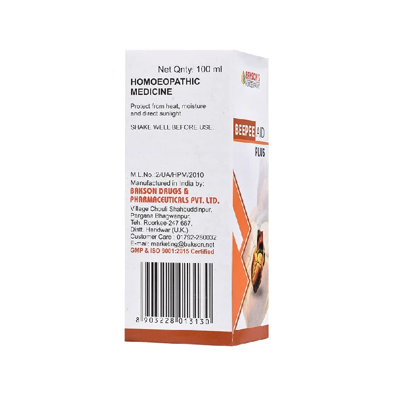 Bakson's Homeopathy Beepee Aid Plus Drop