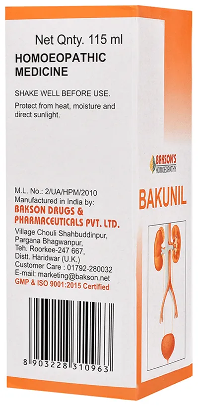 Bakson's Homoeopathy Bakunil Syrup