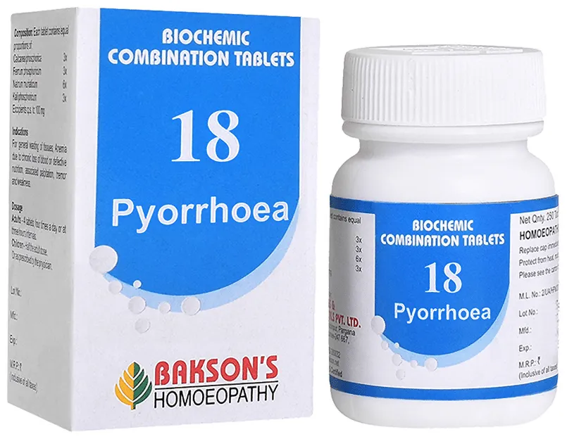 Bakson's Homoeopathy Biocombination 18 Tablet | The Desi Food