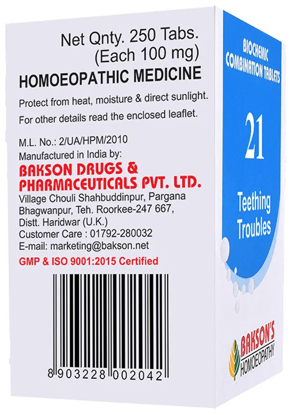 Bakson's Homoeopathy Biocombination 21 Tablet