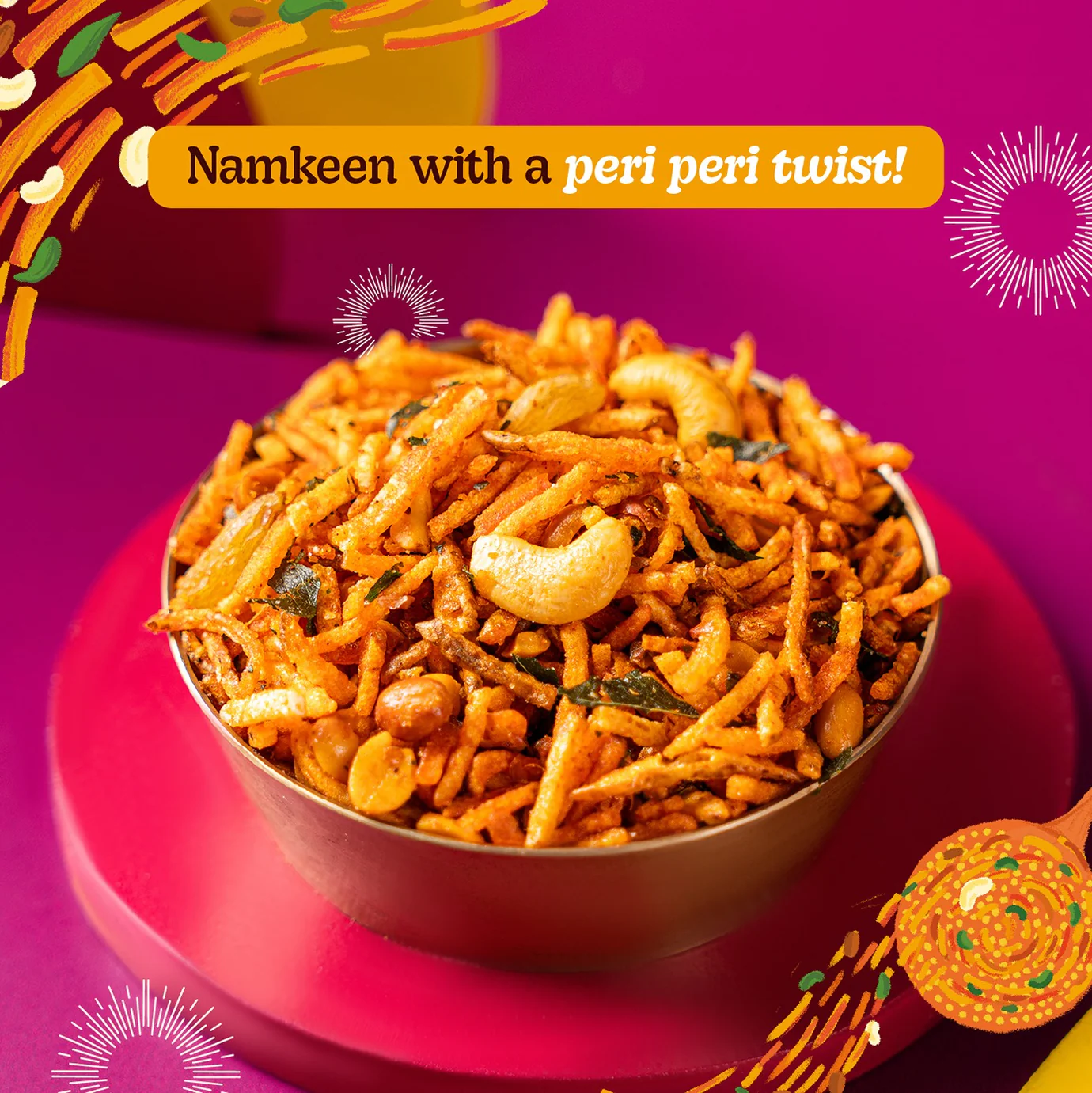 Bombay Sweet Shop Peri Peri Potato Salli Mini