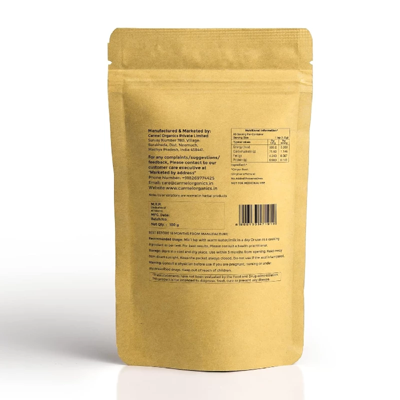 Carmel Organics Ginger Root Powder