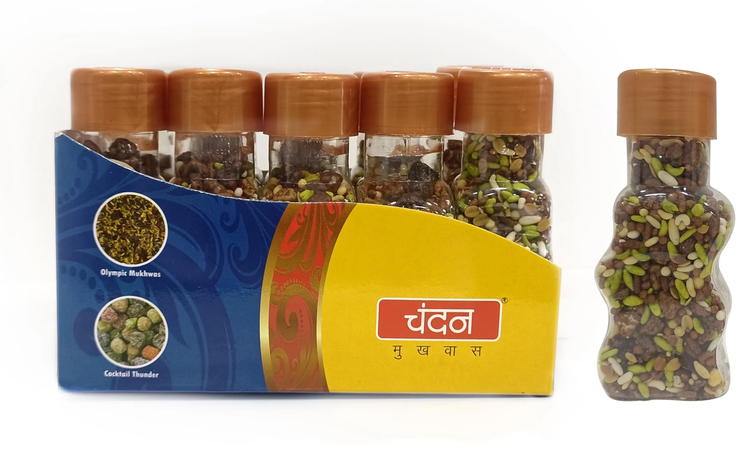 Chandan Mukhwas Assorted Mukhwas - Olympic -12 Bottle Sets