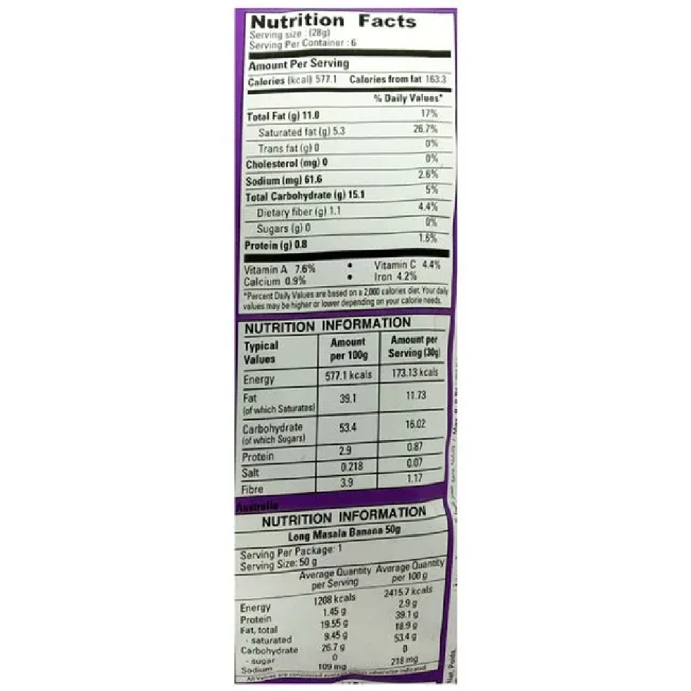 Chhedas Long Masala Banana