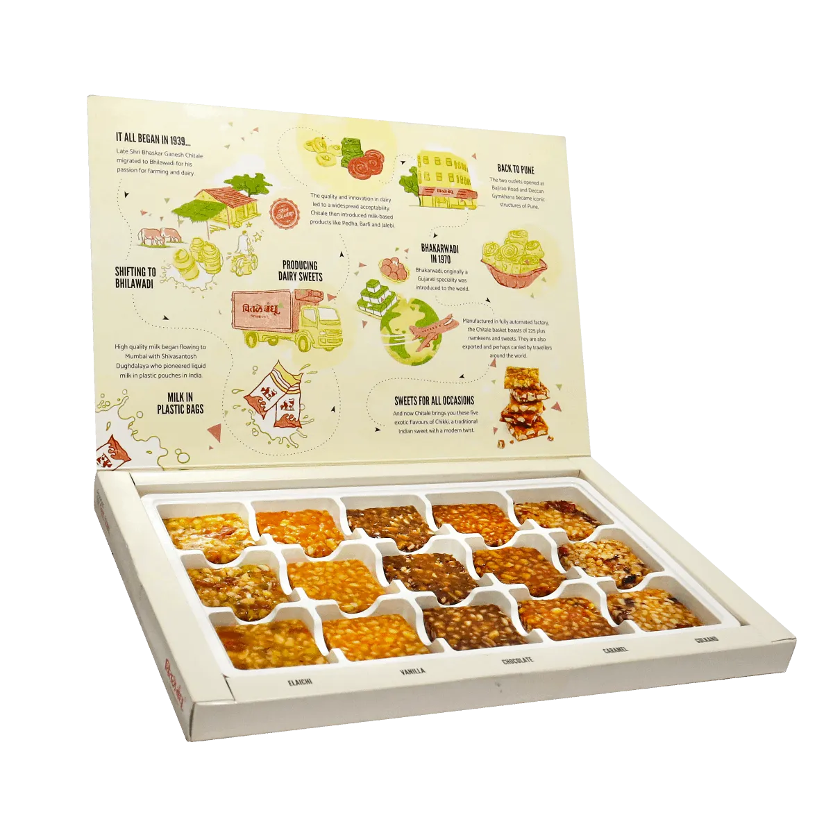 Chitale Bandhu Assorted Dryfruit Chikki Box | The Desi Food