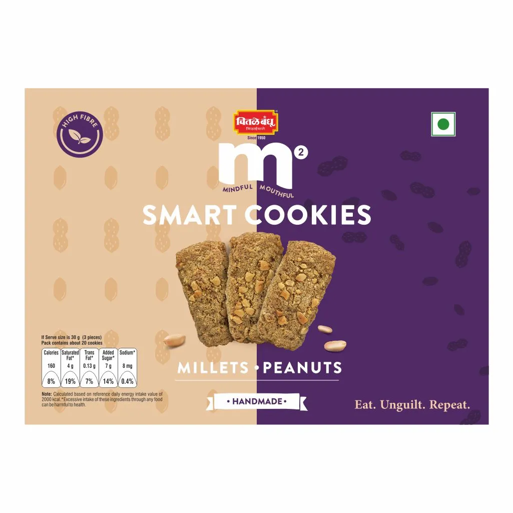 Chitale Bandhu Smart Cookies Peanuts - Millets