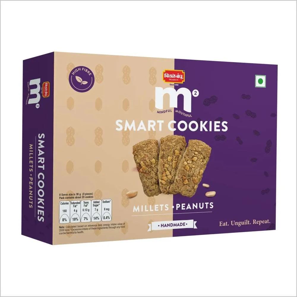 Chitale Bandhu Smart Cookies Peanuts - Millets