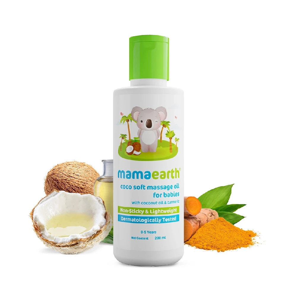Coco Soft Massage Oil with Coconut & Turmeric Oil for Babies