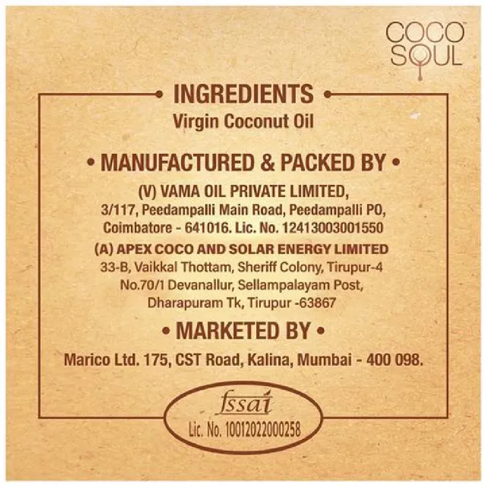 Coco Soul Cold Pressed Natural Virgin Coconut Oil