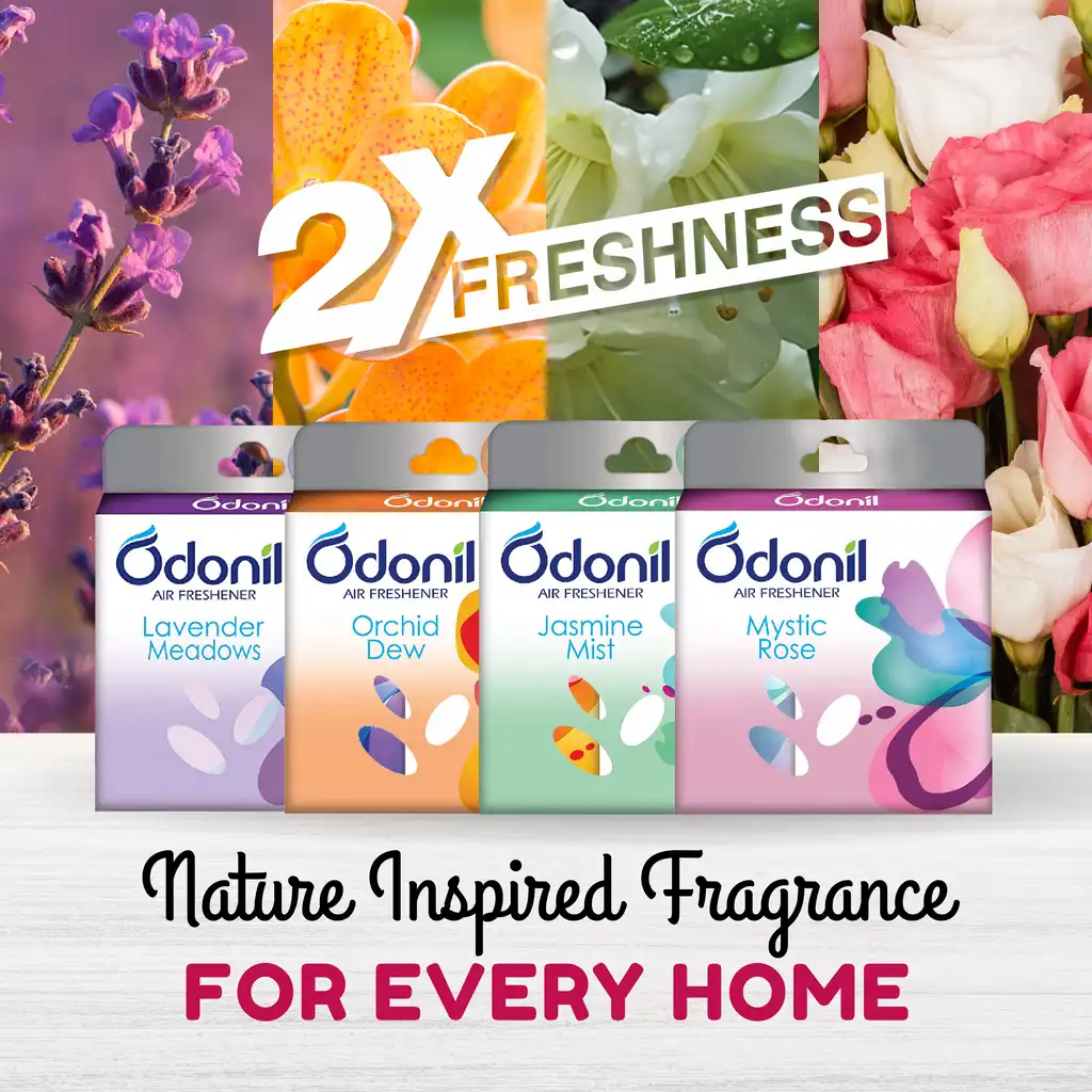 Dabur Odonil Air Freshener Blocks Mix Pack Pack of 4