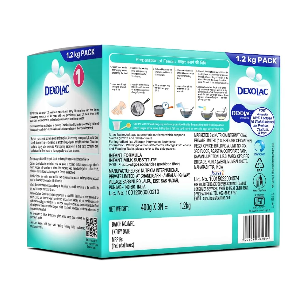 Dexolac Stage 1 Infant Formula Milk Powder