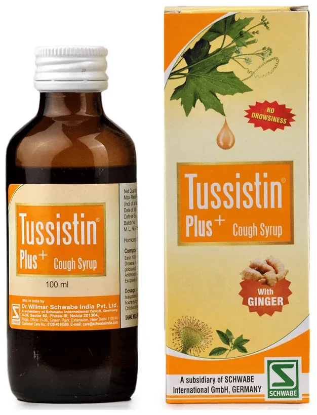 Dr. Willmar Schwabe India Tussistin Plus Cough Syrup With Ginger