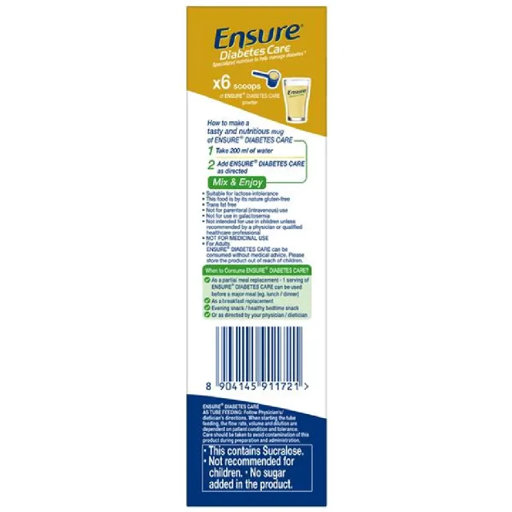 Buy Ensure Diabetes Care Powder Vanilla Flavor Online
