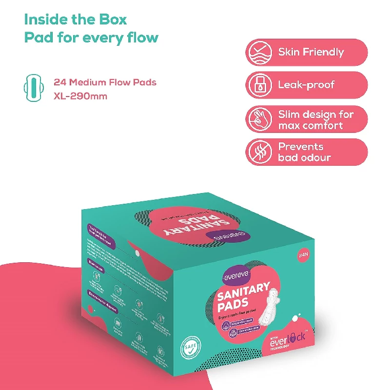 Evereve Ultra Thin Rash Free Cotton Sanitary Pads