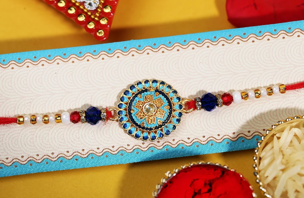Buy Flower Rakhi Online | The Desi Food | Global Delivery