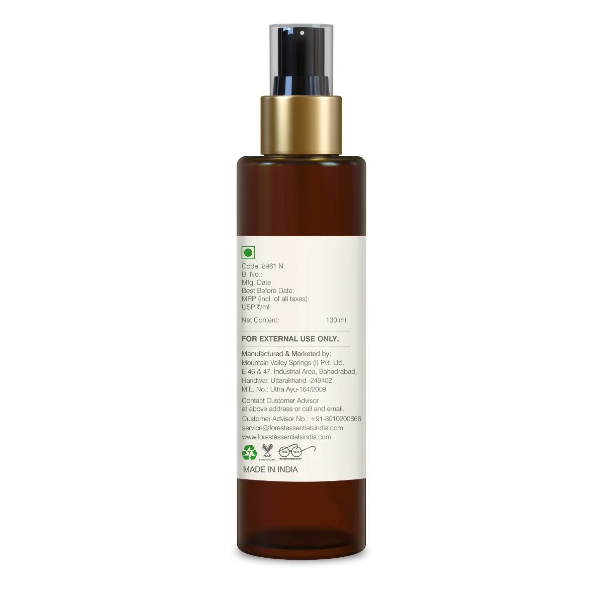 Forest Essentials Body Mist Honey & Vanilla