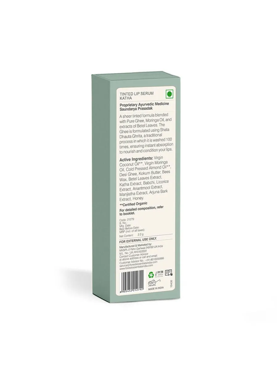 Forest Essentials Madhu Rasa Tinted Lip Serum Katha