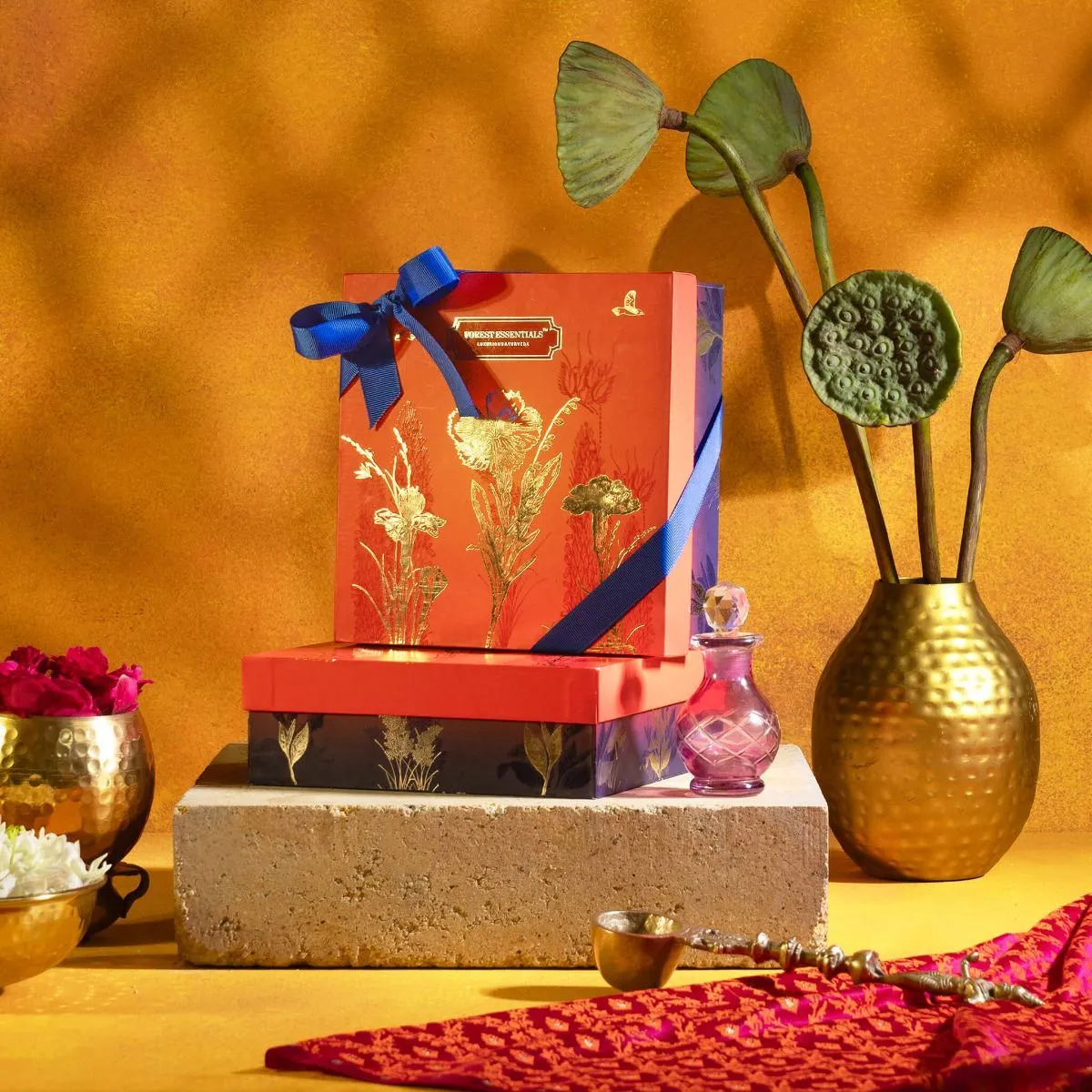 Forest Essentials Patina Rose Glow Kit Gift | The Desi Food