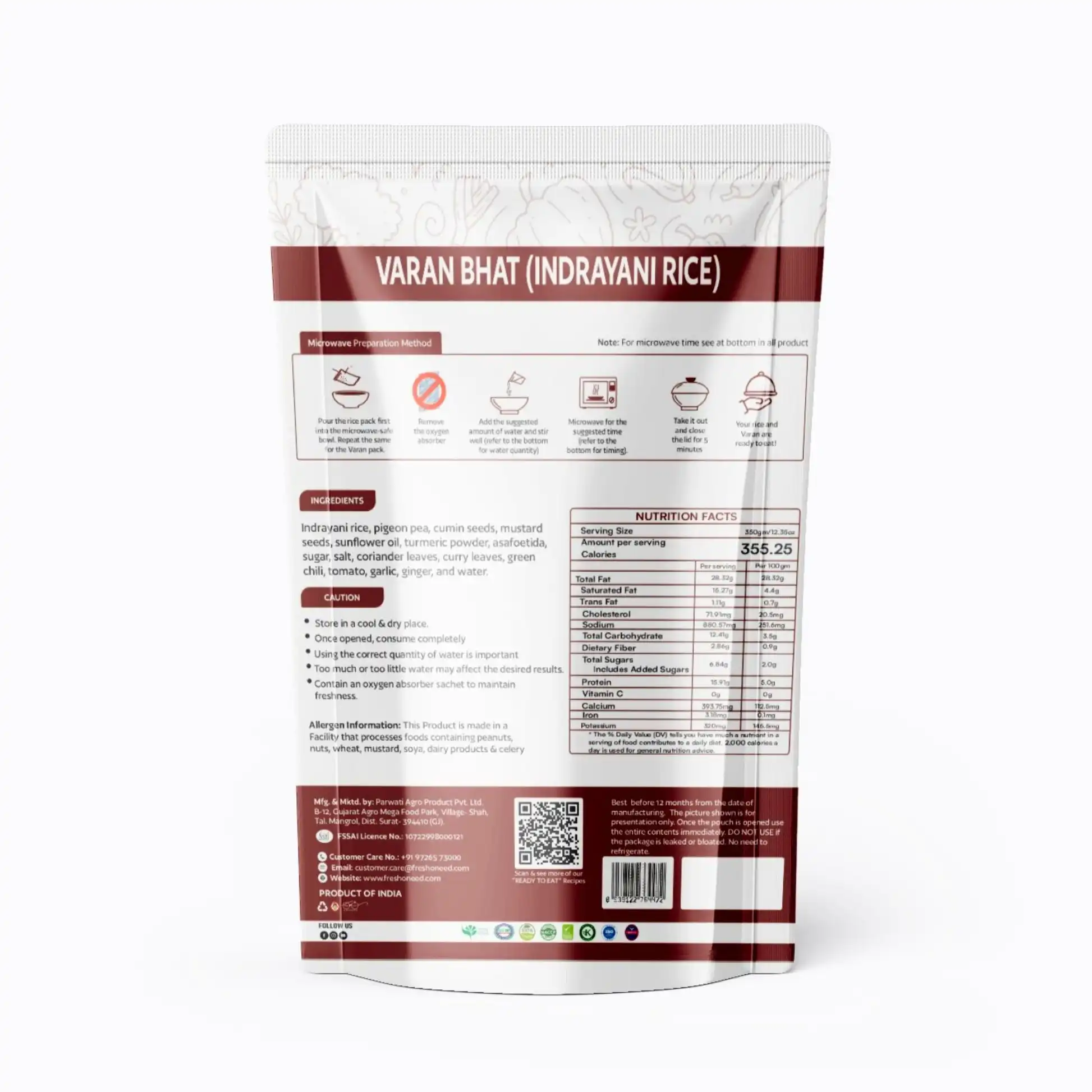 Freshoneed Varan Bhat ( Indrayani Rice )