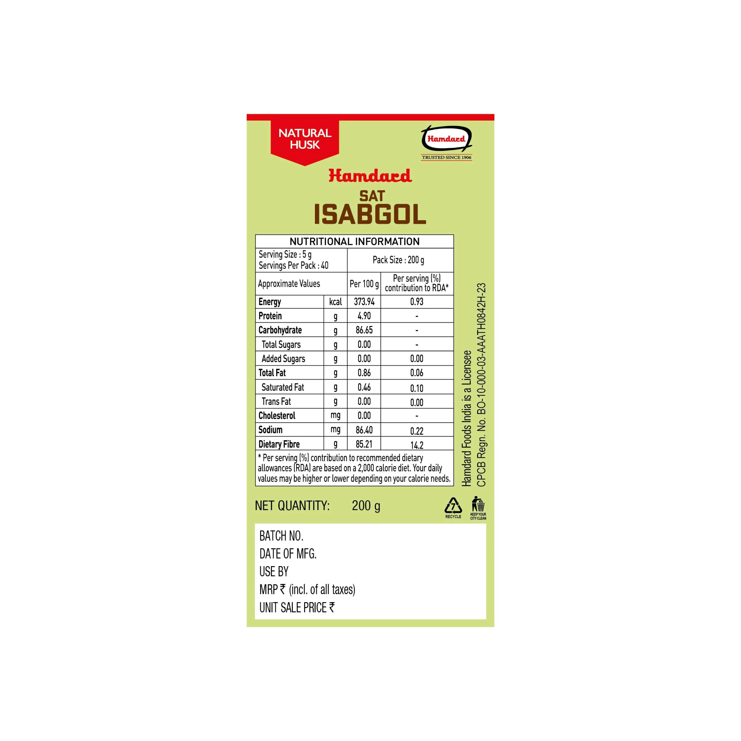 Hamdard Sat Isabgol