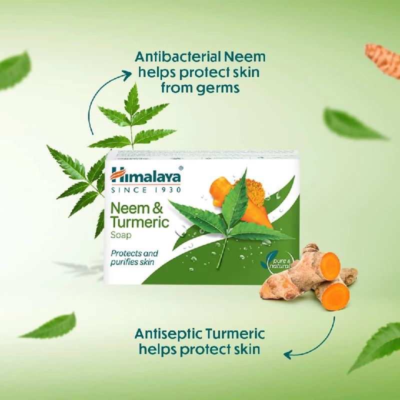 Himalaya Herbals Neem And Turmeric Soap (Pack of 6)