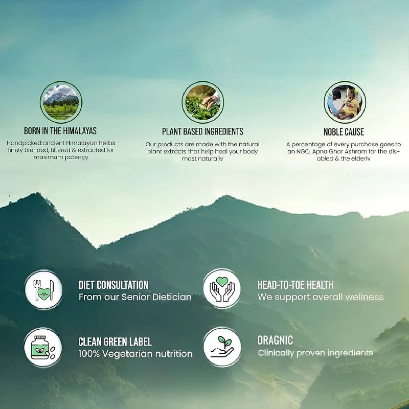 Himalayan Organics Spirulina Vegetarian Capsules