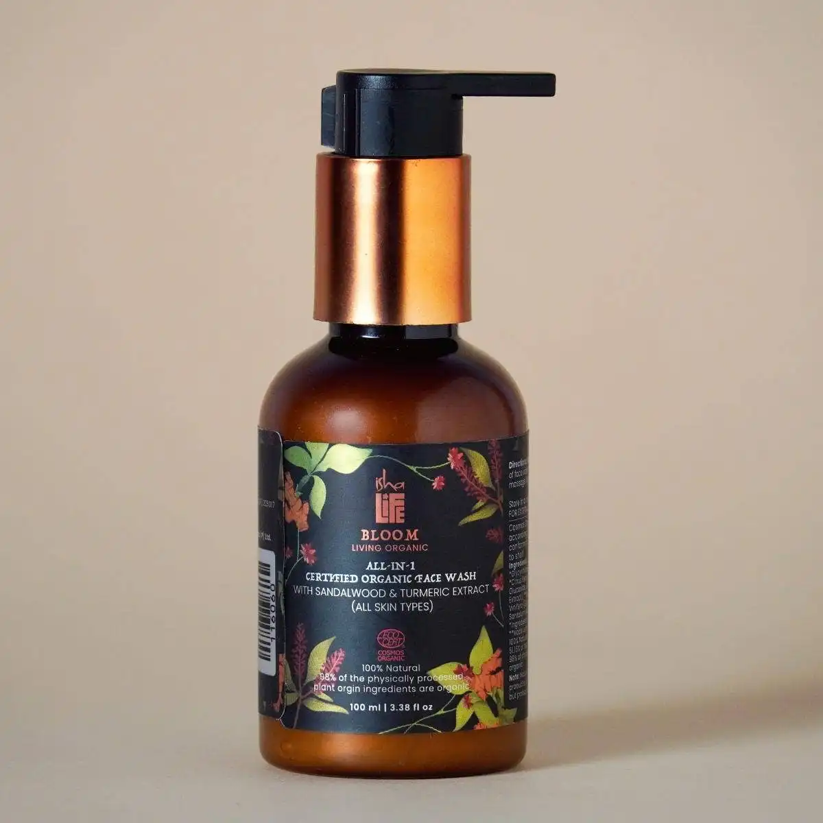 Isha Life All in 1 Organic Face Wash With Sandalwood & Turmeric Extract