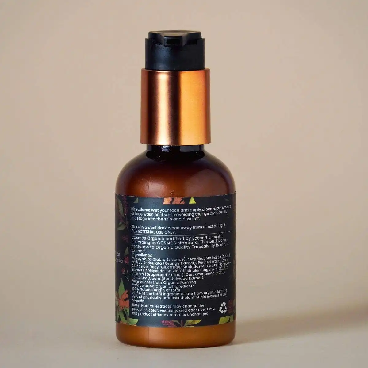 Isha Life All in 1 Organic Face Wash With Sandalwood & Turmeric Extract