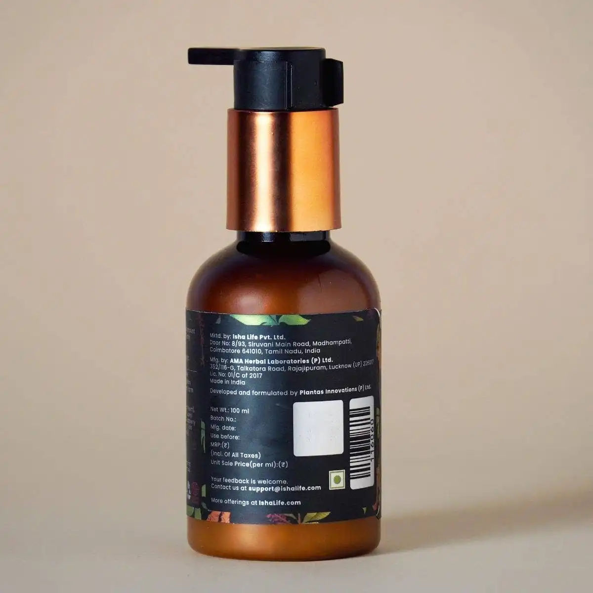 Isha Life All in 1 Organic Face Wash With Sandalwood & Turmeric Extract