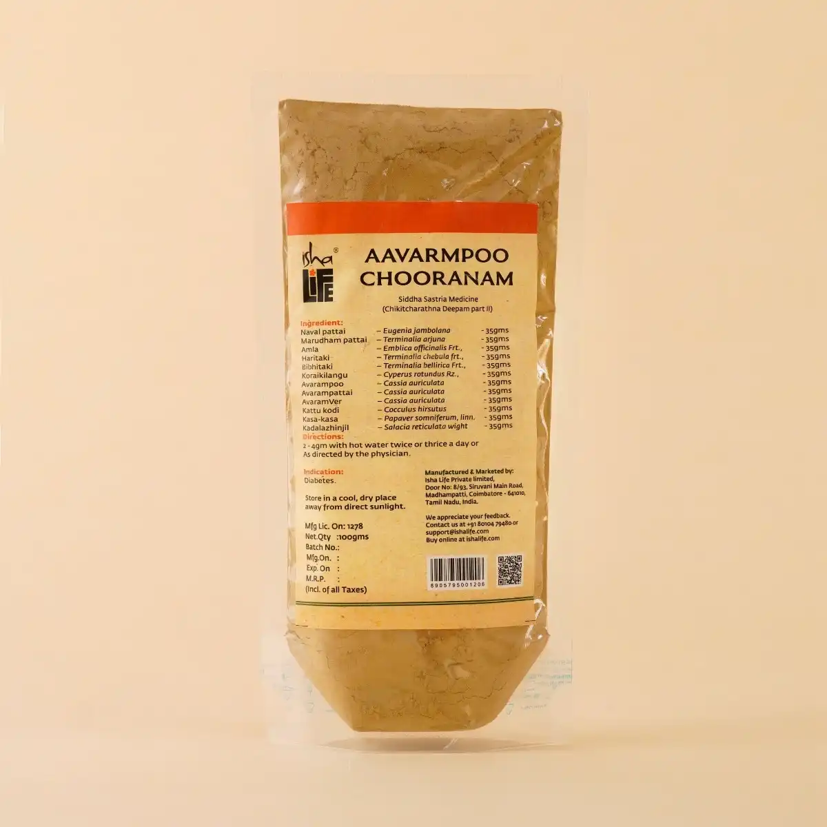 Isha Life Avarampoo Chooranam