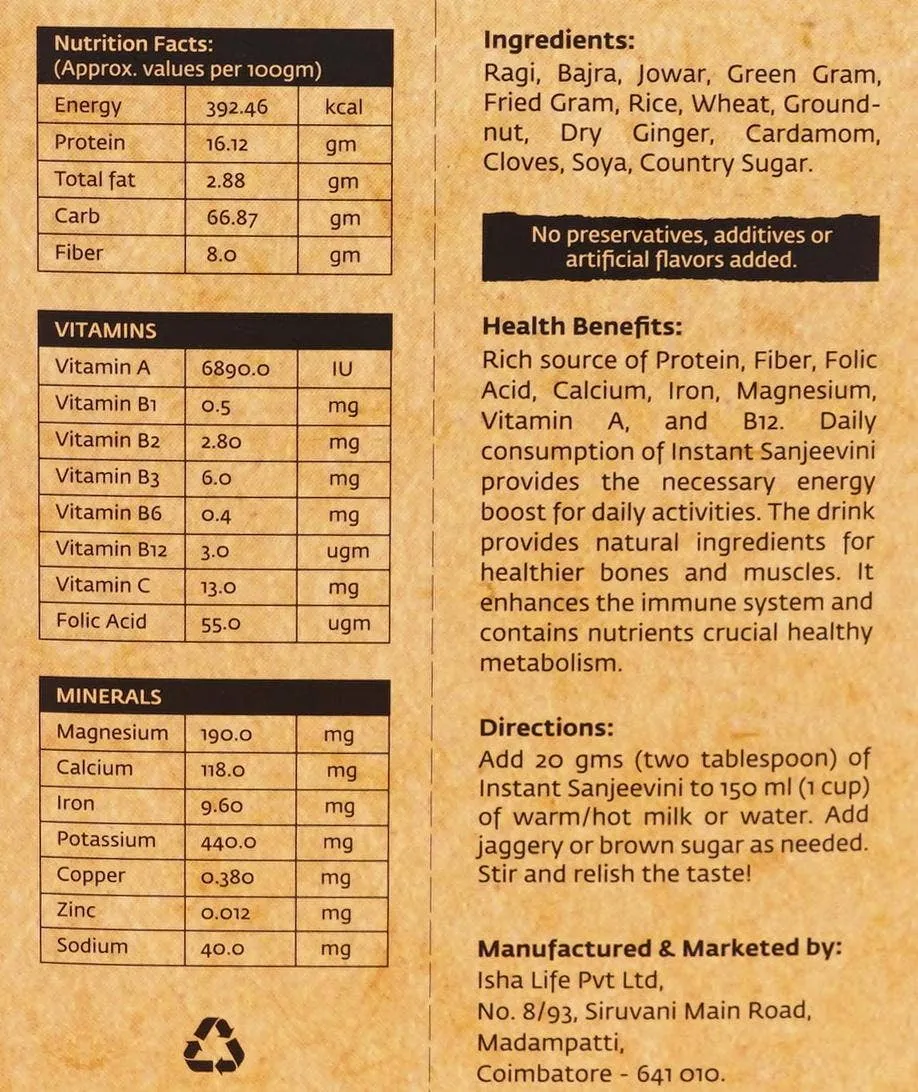 Isha Life Instant Sanjeevini Single Serve Sachets