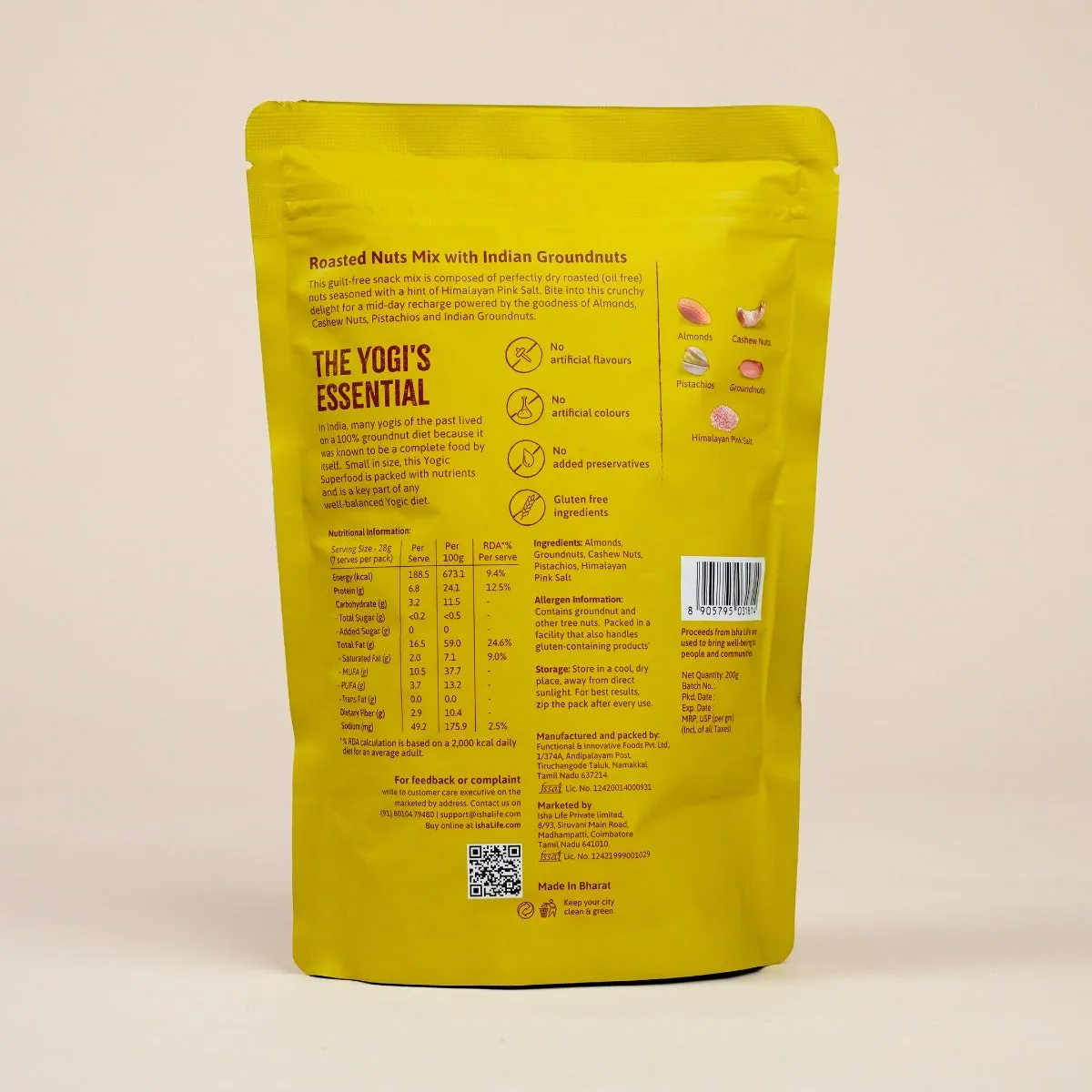 Isha Life Nuts, Salt & A Yogi's Essential