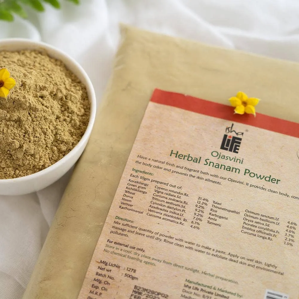 Isha Life Ojasvini Herbal Snanam Powder