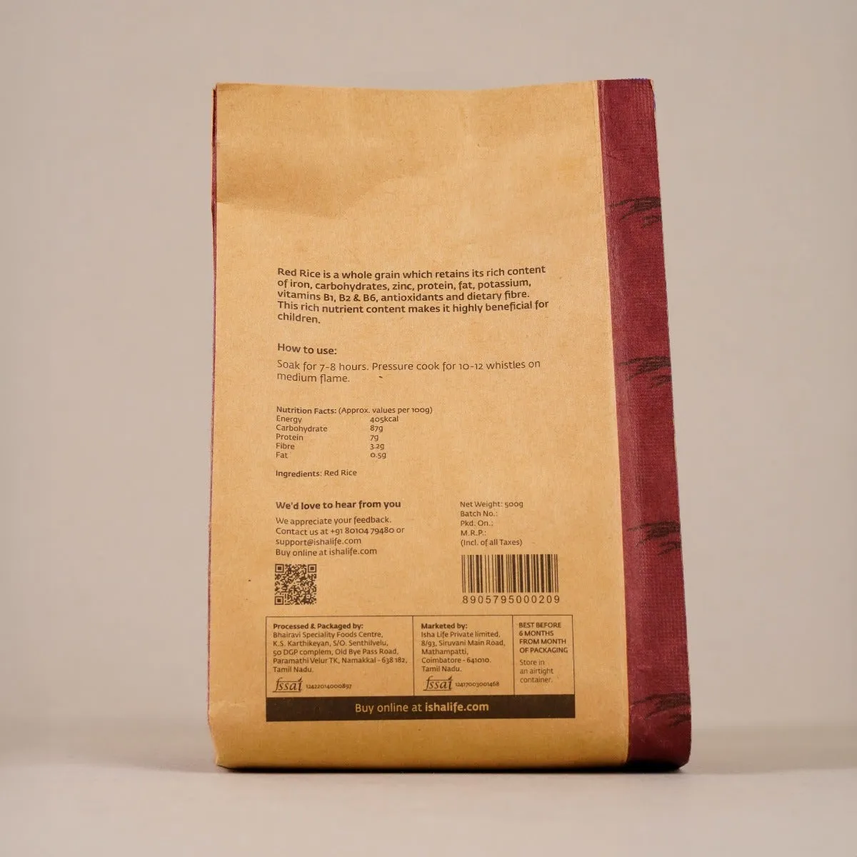 Isha Life Red Rice