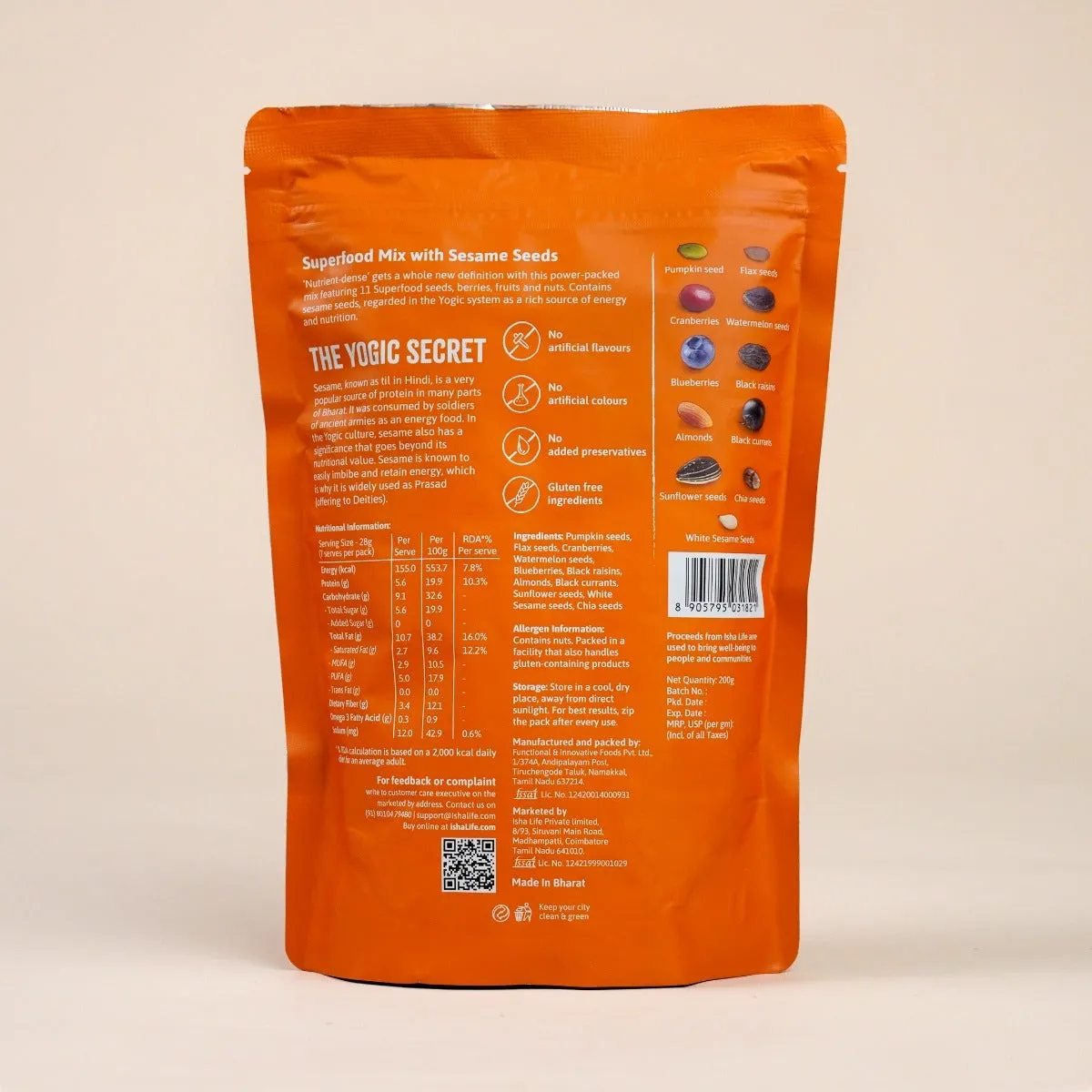 Isha Life Seeds, Berries & A Yogic Secret