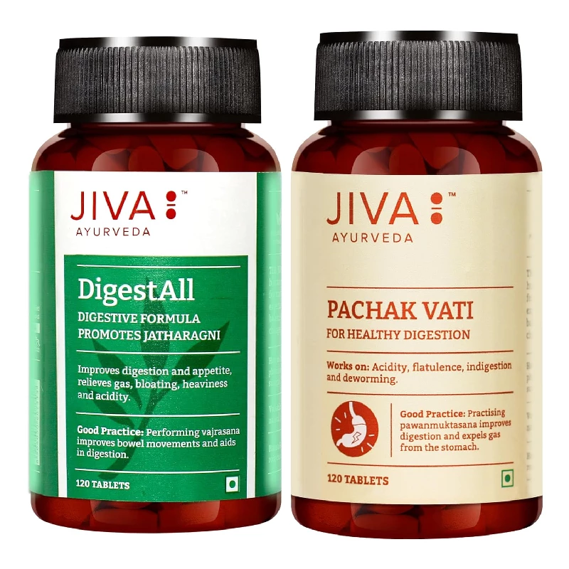 Jiva Ayurveda Digest-All Tablet & Pachak Vati Tablet-120 Tablets