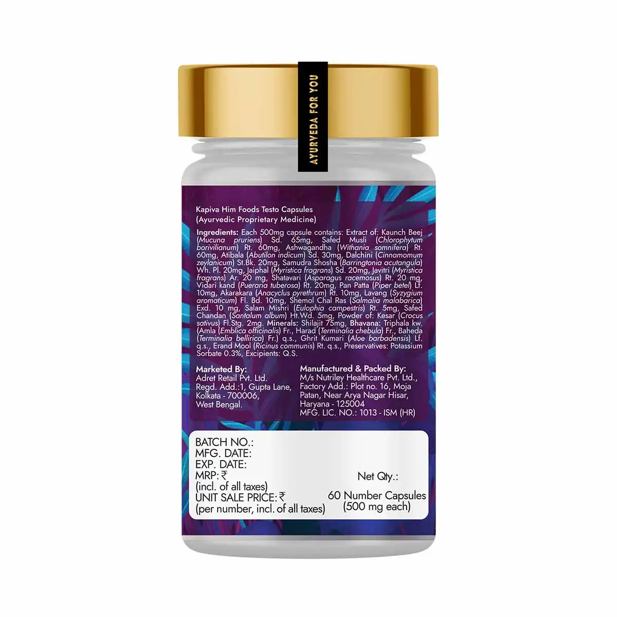 Kapiva Him Foods Testo Capsule