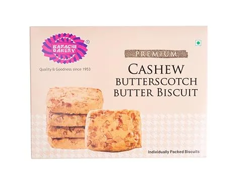 Karachi Bakery Cashew Butterscotch Butter Biscuits | The Desi Food