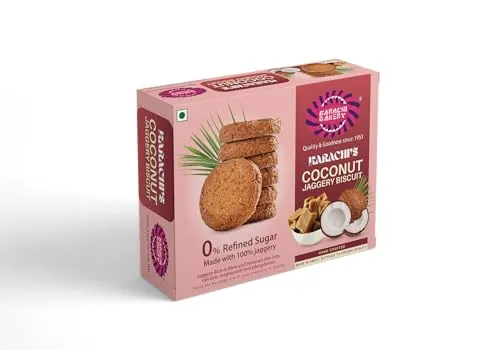 Karachi Bakery Coconut Jaggery Biscuits | The Desi Food