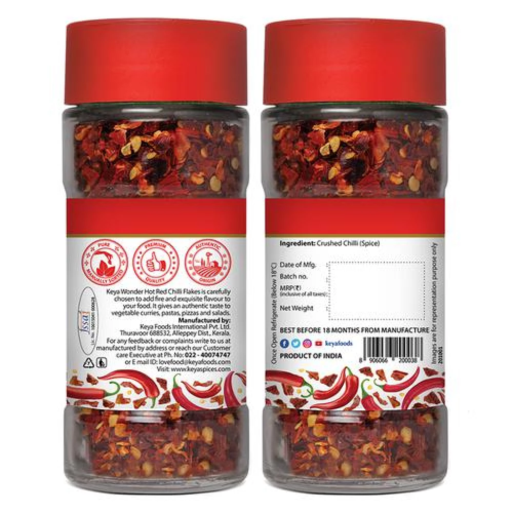 Keya Chilli Flakes - Red | The Desi Food